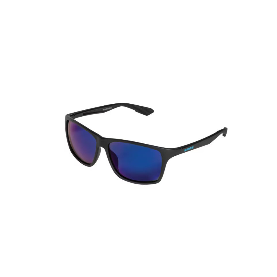 SHIMANO 25 SUNGLASSES EXTRACTION - MATT BLACK / BLUE MIRROR LENS