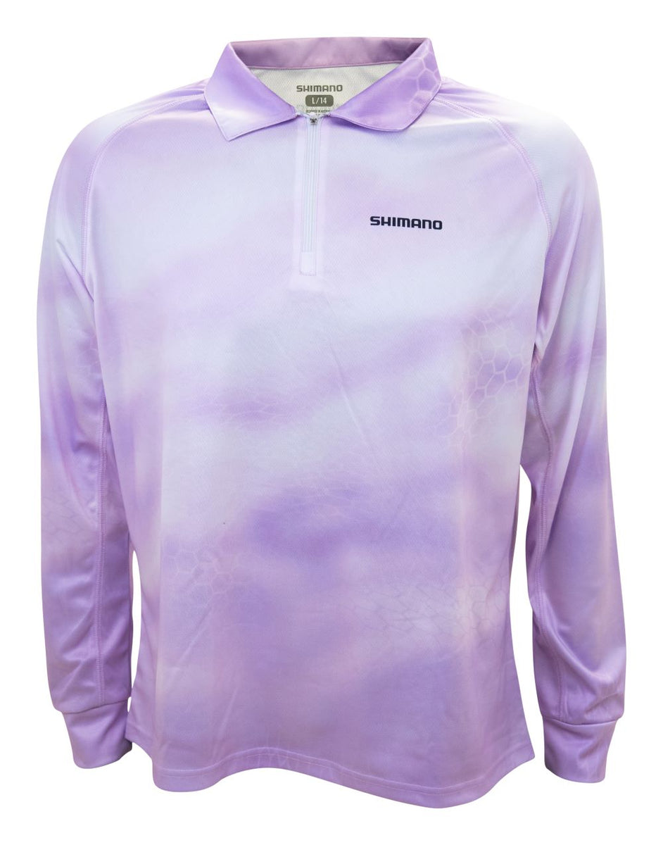Shimano 24 Ladies Sublimated Fishing Shirts Lilac – Freddys Fishing ...